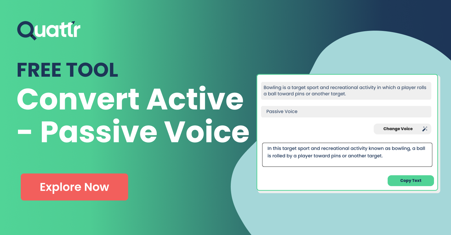 Active to Passive Voice Converter | Free AI Tool